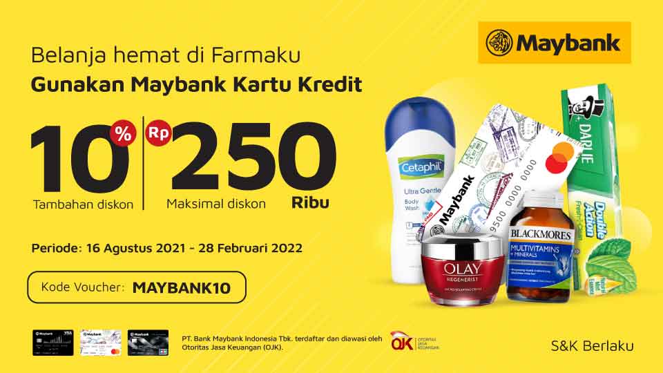 Voucher Maybank, Diskon 10% | Farmaku | Farmaku